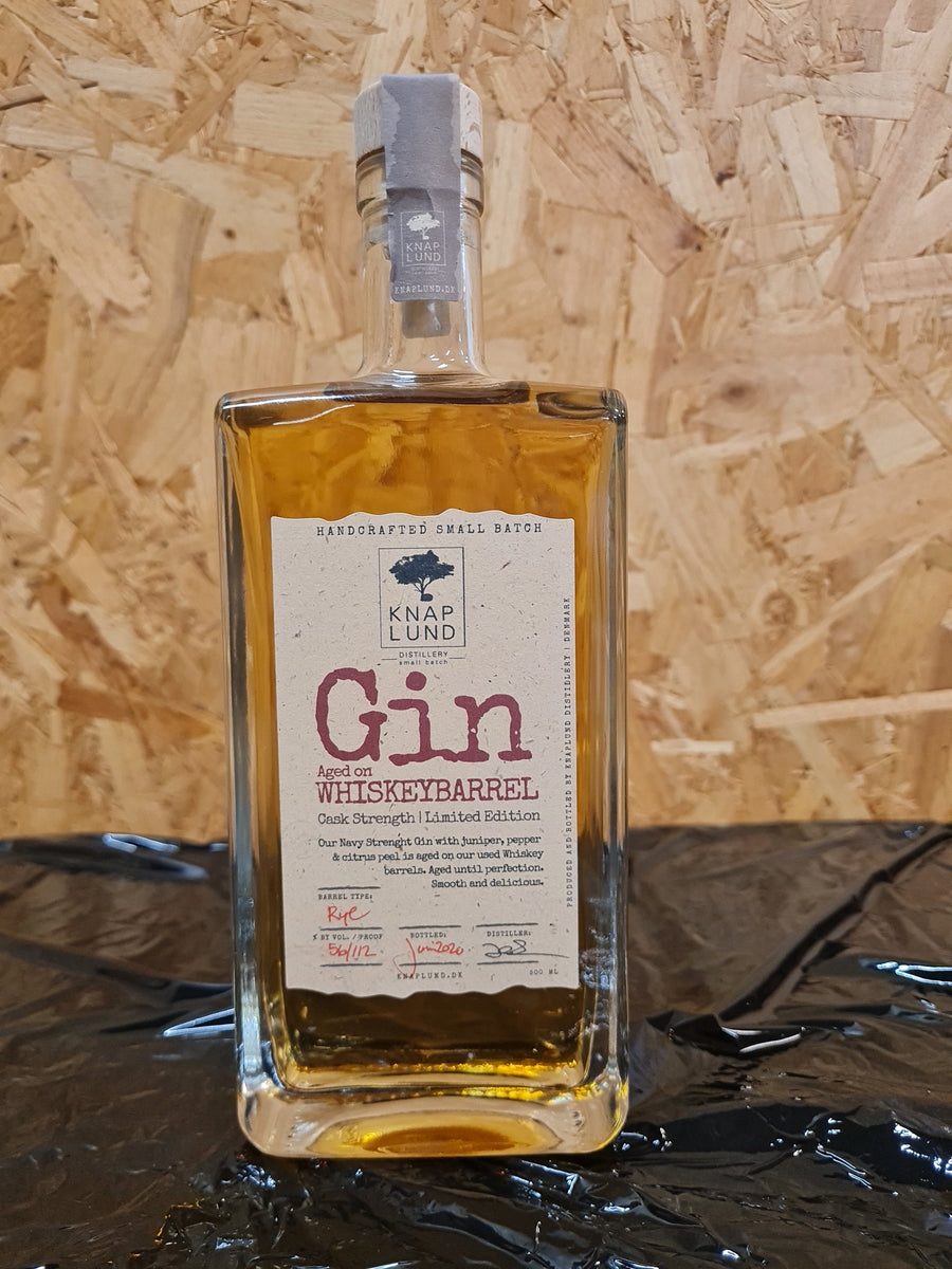 Knaplund Gin | Aged on rye whiskeybarrel 56% – Knaplund Bootleggers