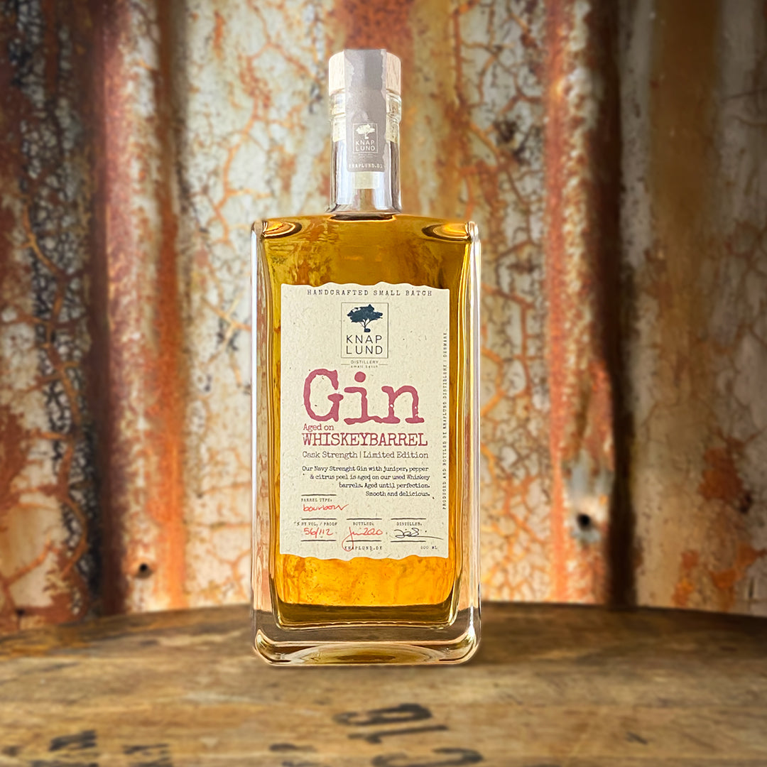 Knaplund Gin | Aged on whiskeybarrel 56% – Knaplund Bootleggers
